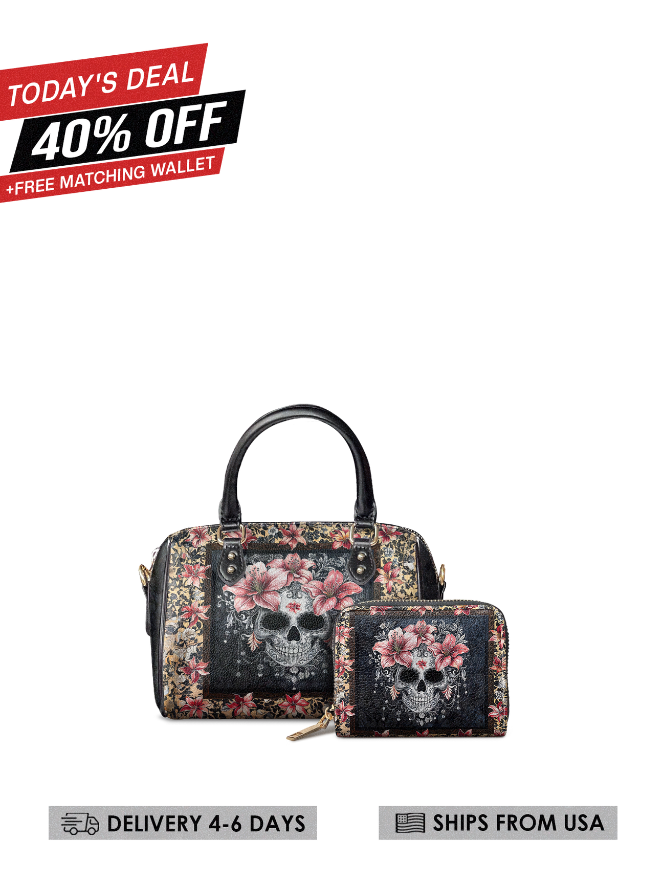 "Roselace" Mini Satchel Today's Deal – Skullette